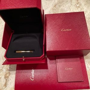 Cartier | Jewelry | Cartier Bracelet Box With Outer Box Cartier Receipt ...